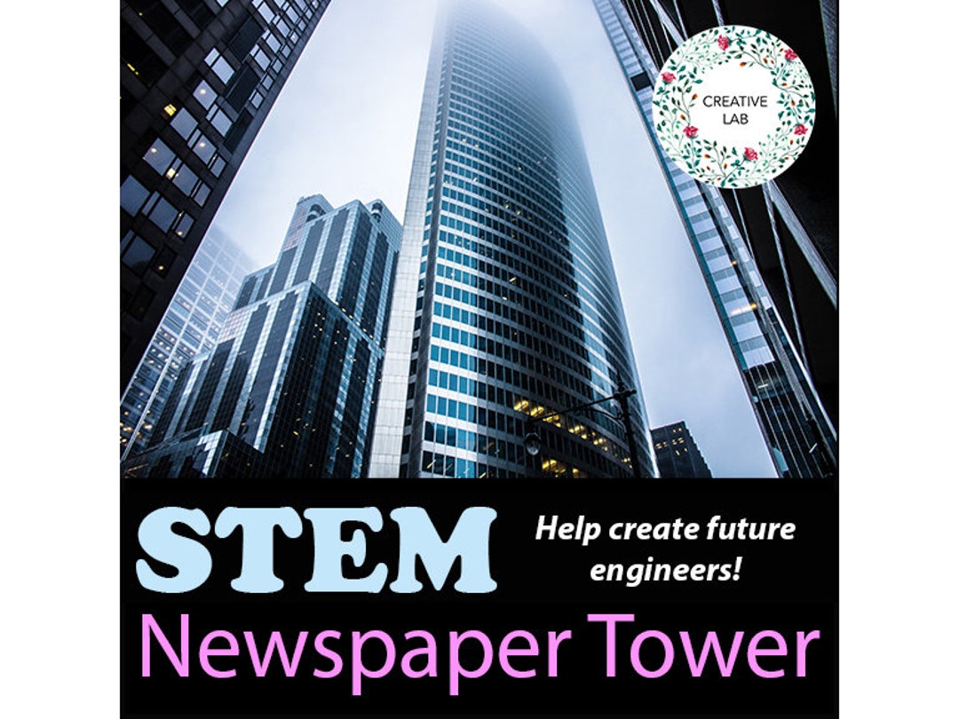 Engineering Design Newspaper Towers - STEM - Etsy