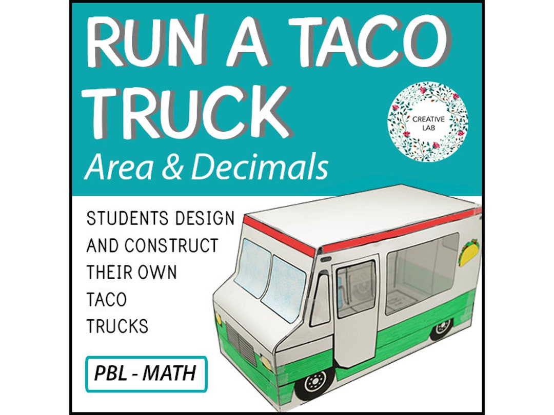 Multiplying Decimals Project - Taco Truck - Math Area // Printable ...