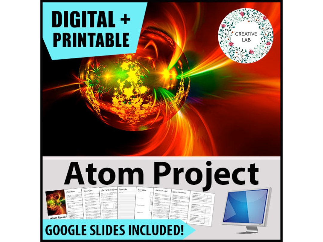 Atoms Research Project - PBL // Printable Teaching Resource // No Prep ...