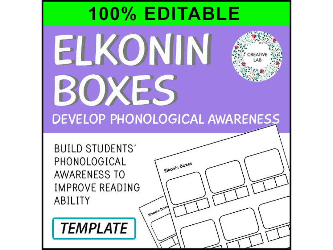 Elkonin Boxes - Phonological Awareness - Reading Strategies // 100% ...