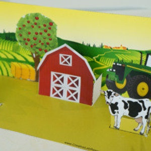 Farm Barn Scene 3D Craft Activity // Printable Teaching Resource // No ...