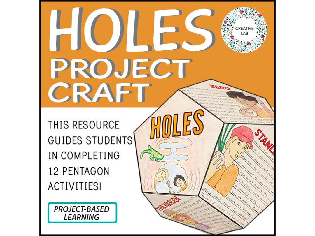 Holes Novel Study Project Craft - PBL // Printable Teaching Lesson ...