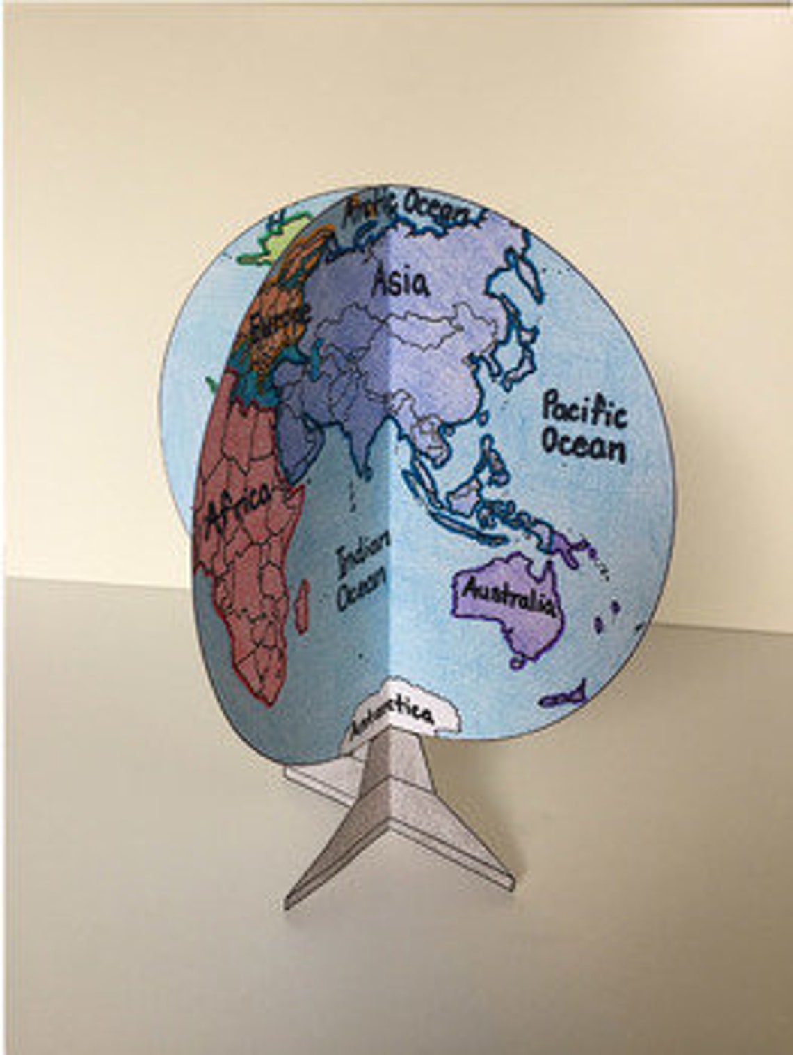 Mapping Craft Activity - 3D Globe World Map - 100% Editable ...
