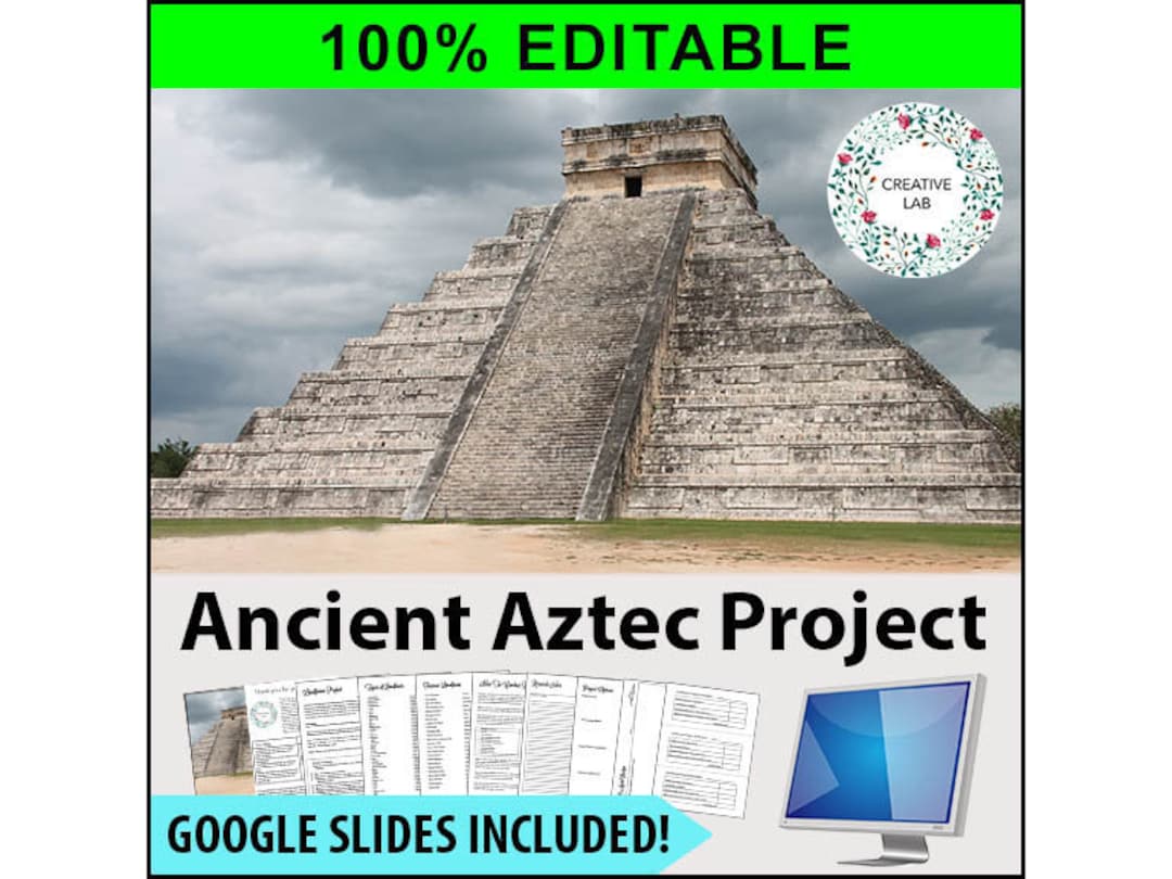 Ancient Aztecs Research Project - 100% Editable // Printable Teaching ...