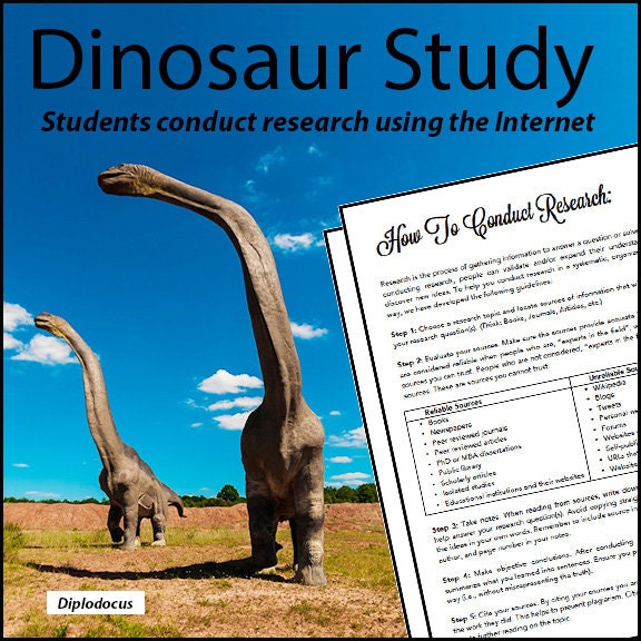 Dinosaur Research Project - PBL Project Based Learning // Printable ...