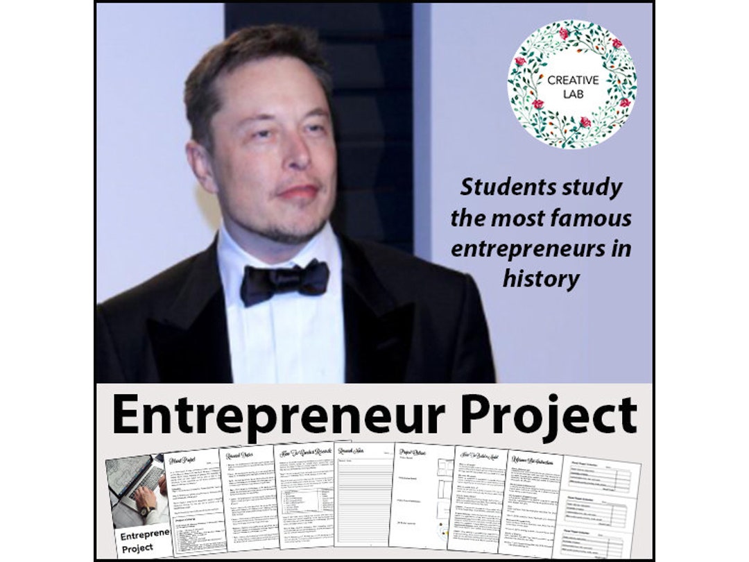 Entrepreneur Research Project - PBL // Printable Teaching Resource ...
