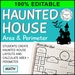 Math Haunted House Design - Area & Perimeter - 100% Editable ...
