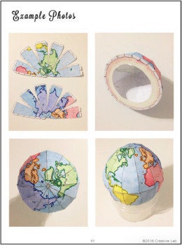 Mapping Craft Activity - 3D Globe - Gifted & Talented Map // Printable ...