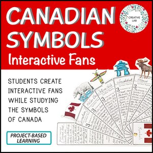Canada Symbols Project Craft - Interactive Fan - PBL // Printable ...
