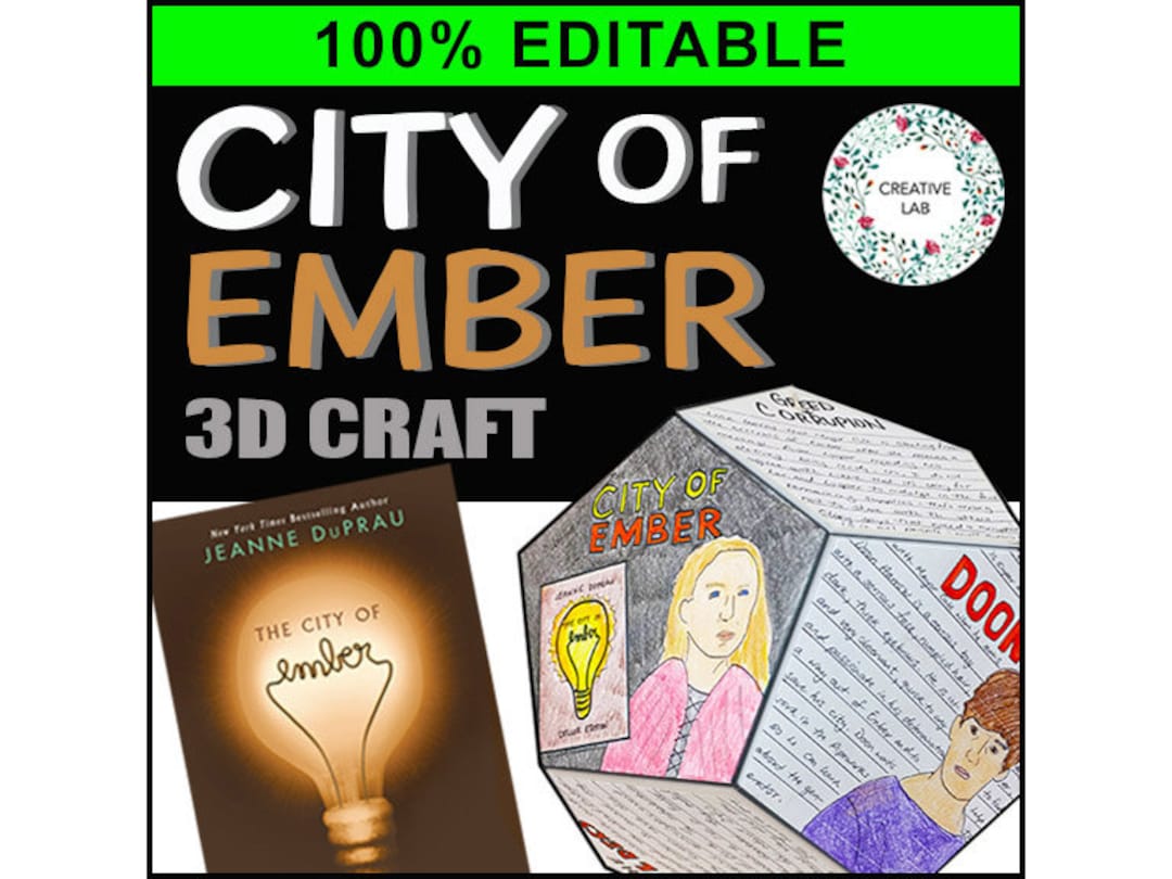 City of Ember - Novel Study Project Craft - 100% EDITABLE // Printable ...