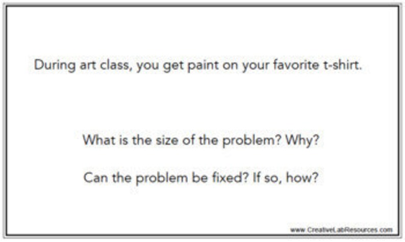 Size of the Problem Task Cards & Problem Meter 100% Editable ...