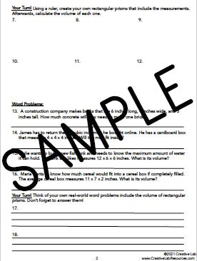Volume of Rectangular Prisms - Lesson & Practice Questions - 100% ...