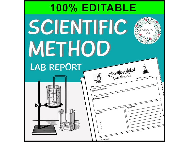 Scientific Method Lab Report - Student Template - 100% Editable ...