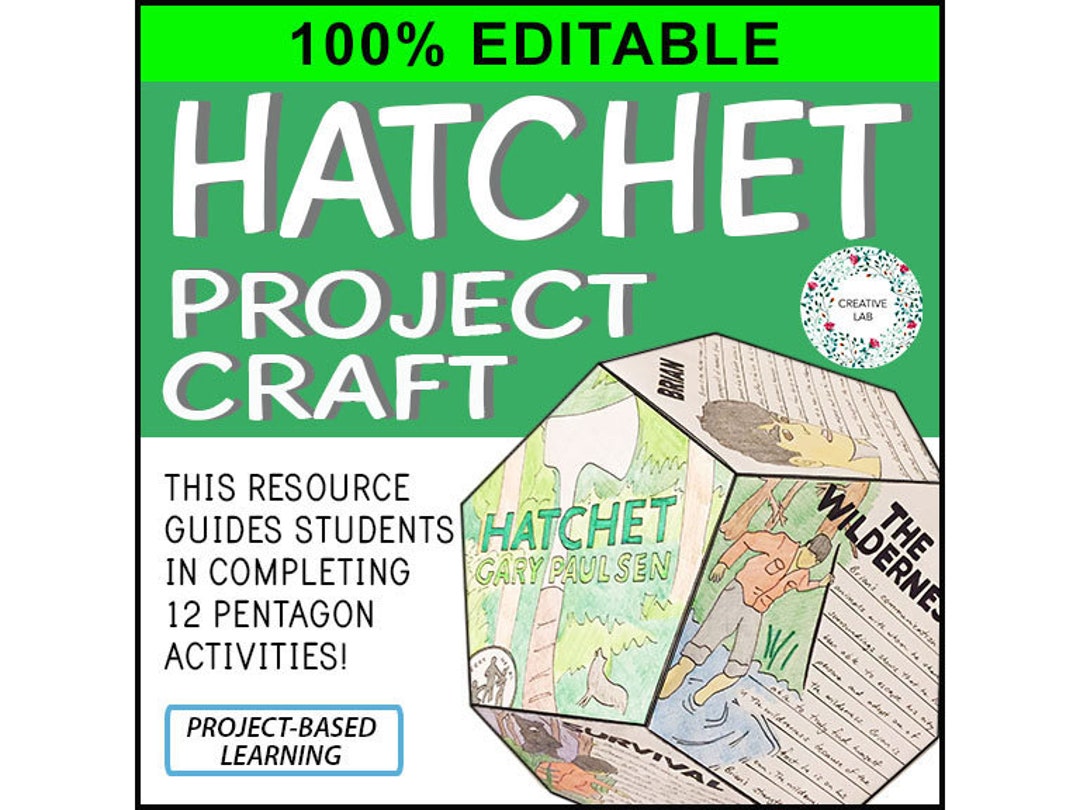 Hatchet - Book Novel Study Project Craft - 100% Editable // Printable ...