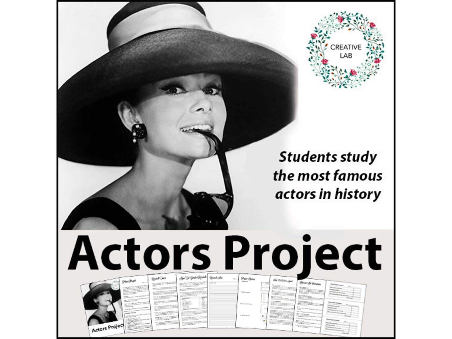 Actors Research Project - PBL // Printable Teaching Resource // No Prep ...