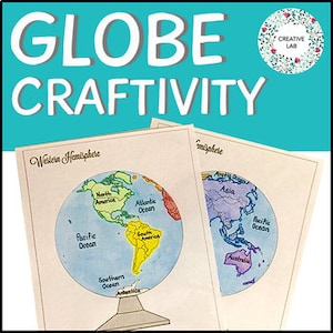 Mapping Craft Activity - 3D Globe World Map - 100% Editable ...