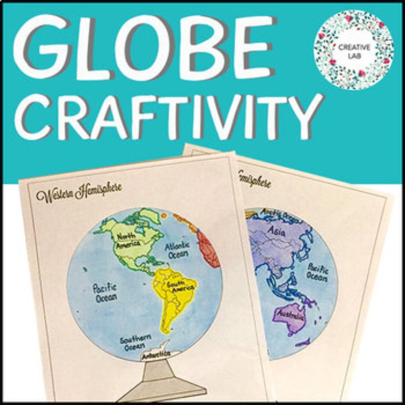 Mapping Craft Activity - 3D Globe World Map - 100% Editable ...
