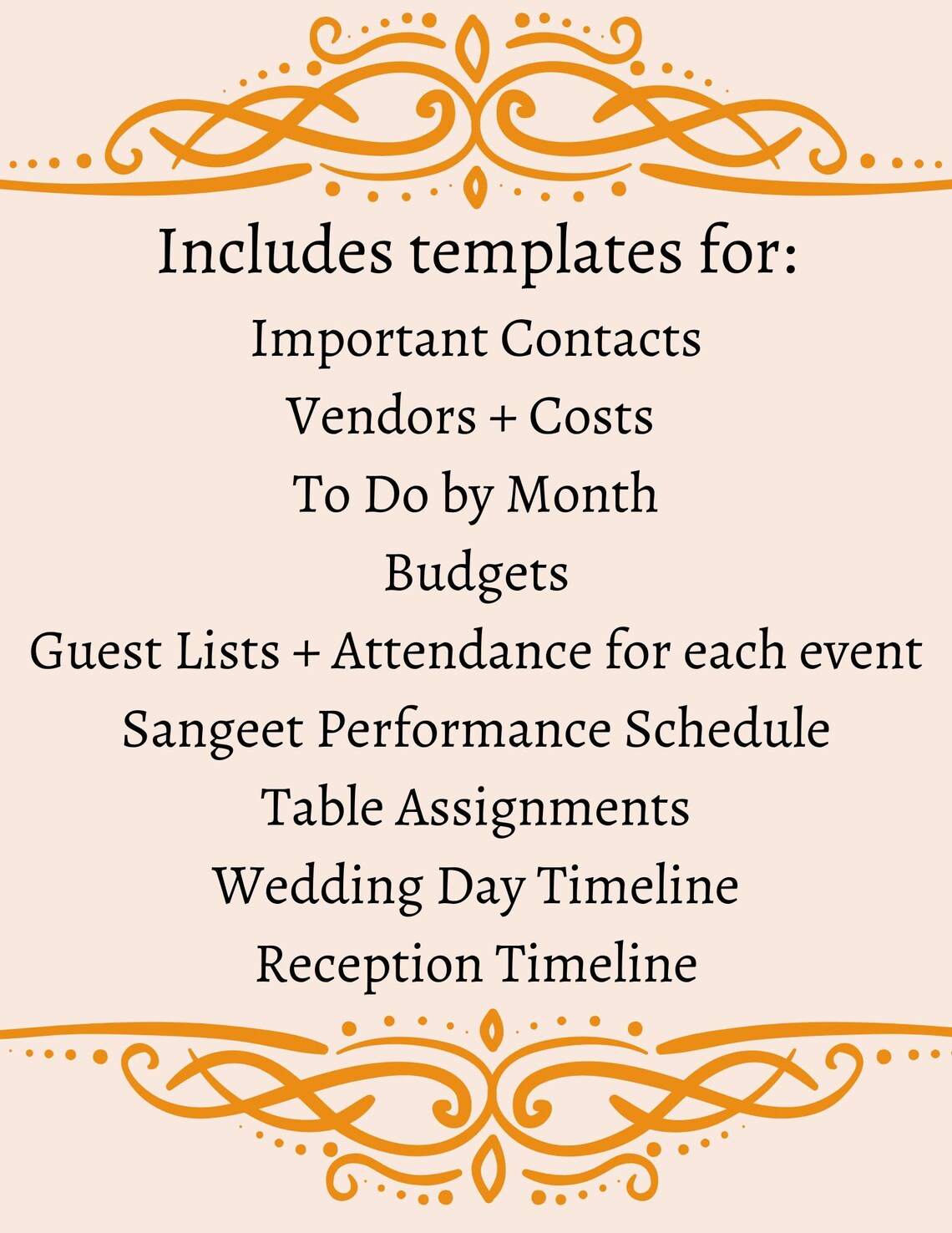 Digital Wedding Planner Template (west Indian/south Asian Weddings) - Etsy
