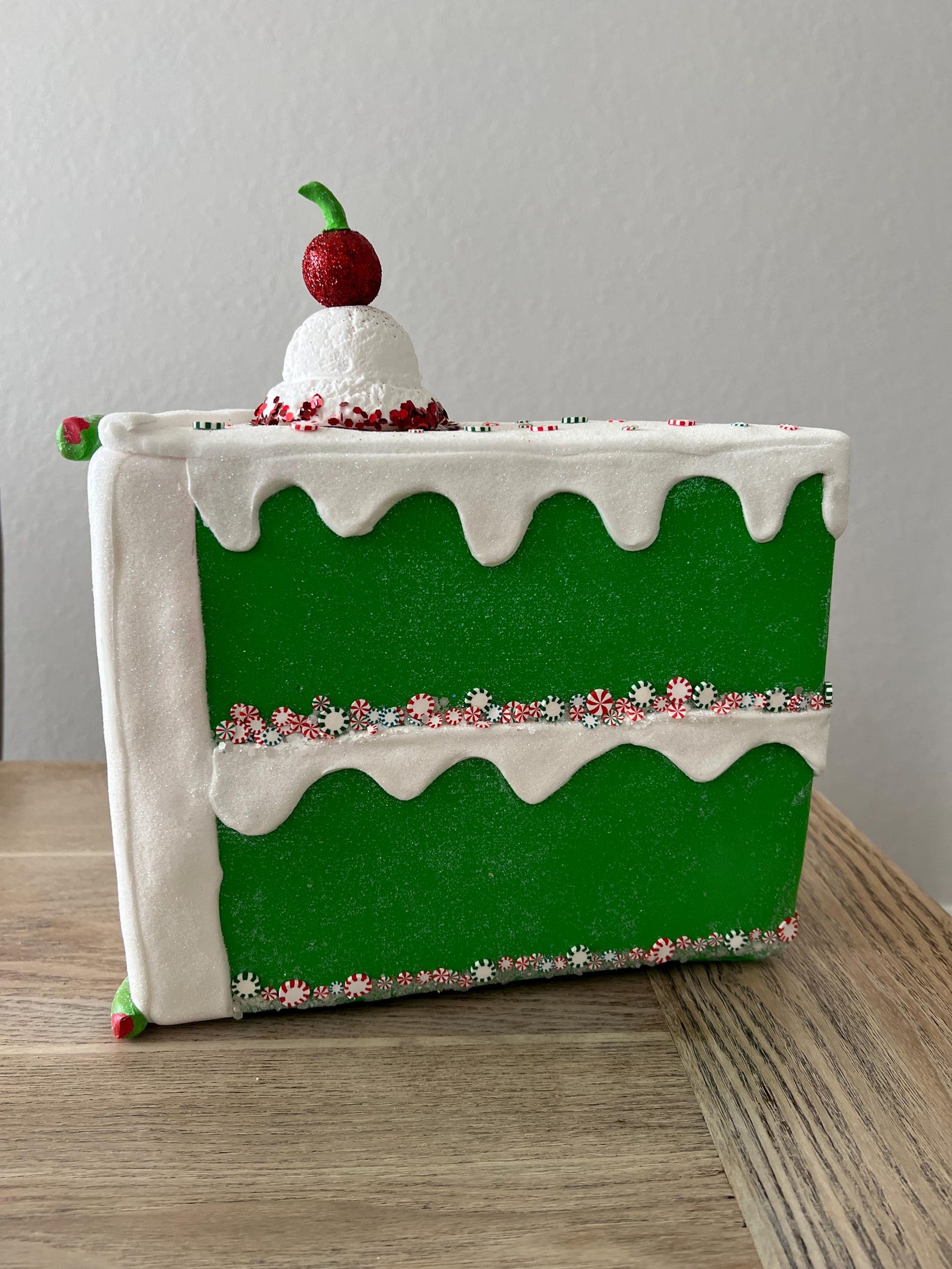Fake Bake Giant Cake Slice: Christmas Candyland Decor, Photo Prop (10 ...