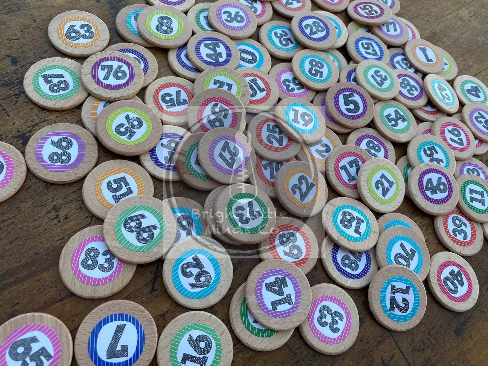 Number & Counting Wooden Tokens 0-99 Learning Activity - Etsy UK