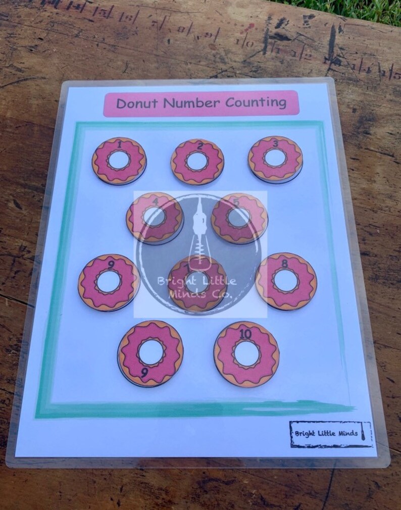 Number & Counting (1-10) Donut Match Learning Activity - Etsy