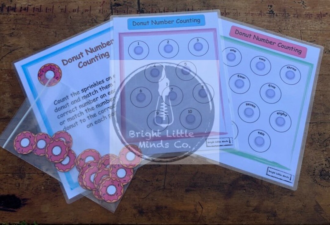 Number & Counting (1-10) Donut Match Learning Activity - Etsy