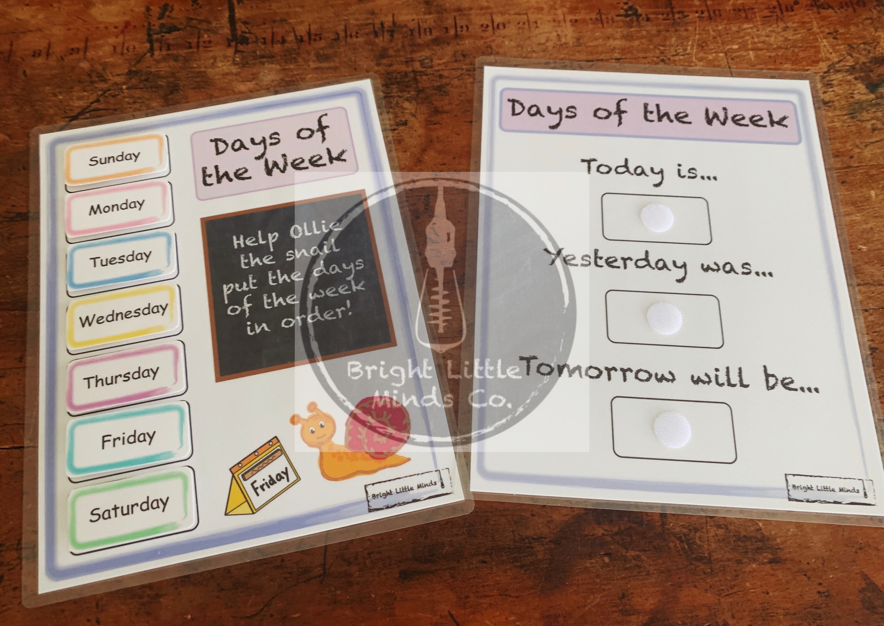 Days of the Week & Sequencing Educational Learning Activity Set With ...