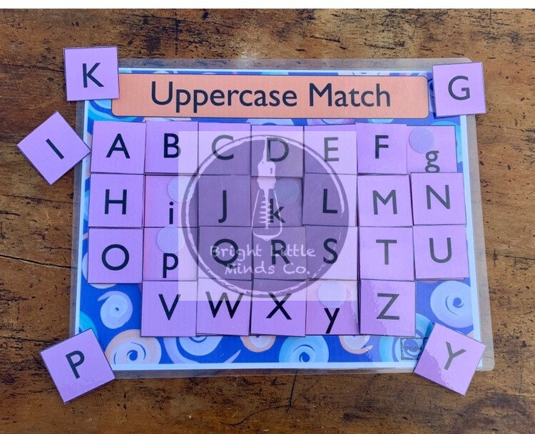 Alphabet Upper & Lowercase Match Learning Activity - Etsy New Zealand