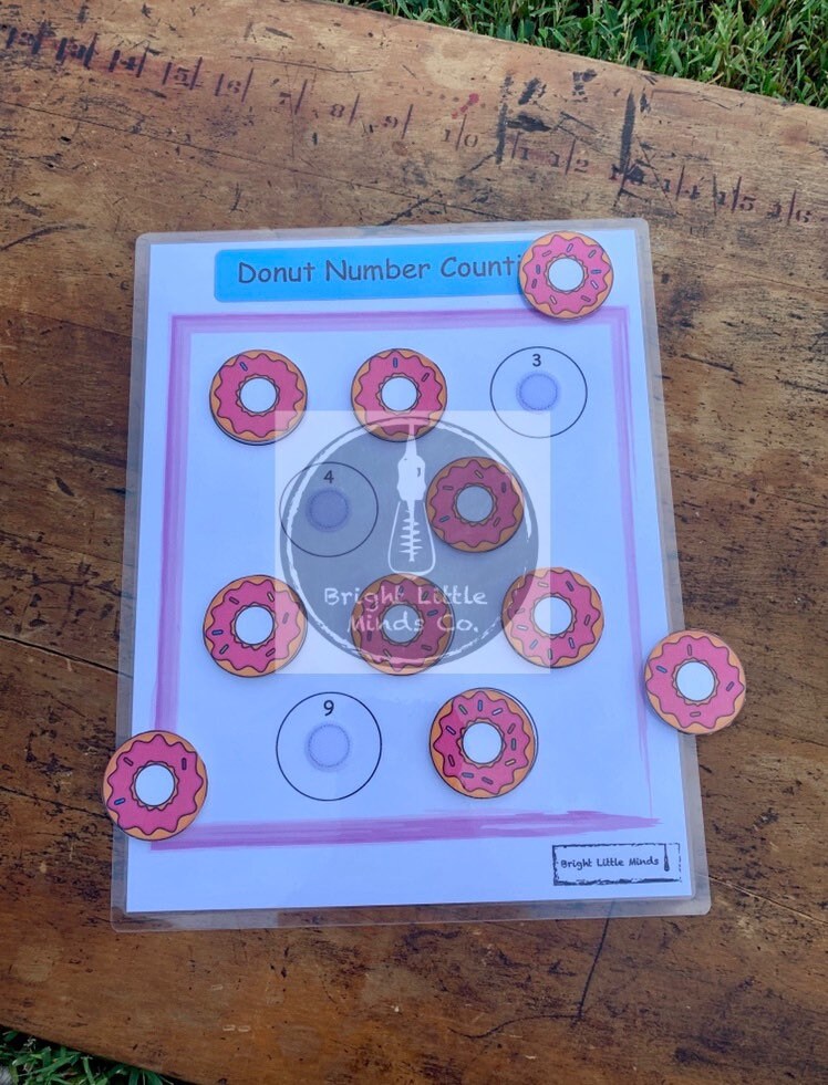 Number & Counting (1-10) Donut Match Learning Activity - Etsy