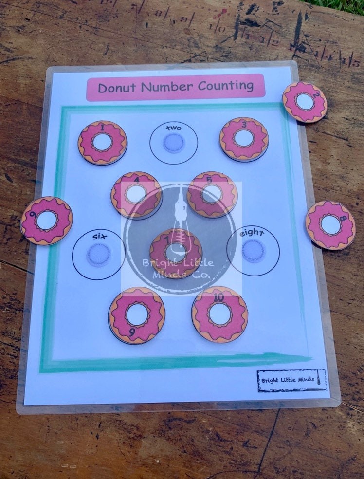 Number & Counting 1-10 Donut Match Learning Activity - Etsy