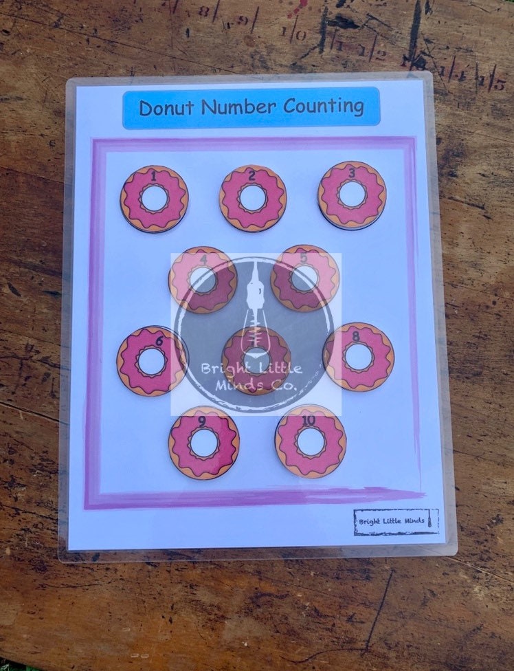 Number & Counting 1-10 Donut Match Learning Activity - Etsy