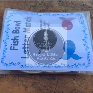 Alphabet Upper & Lowercase Match Fish Bowl Learning Activity - Etsy