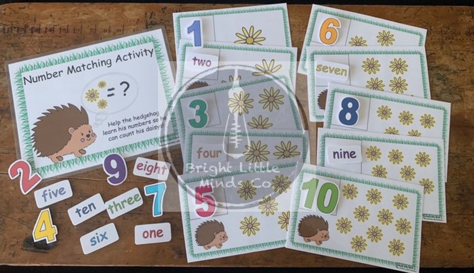 Numbers & Counting 1-10 Hedgehog Learning Activity - Etsy