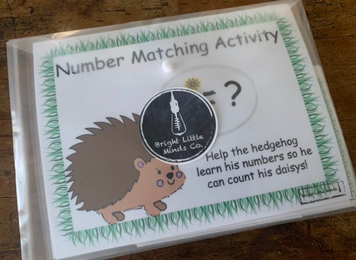 Numbers & Counting 1-10 Hedgehog Learning Activity | Etsy