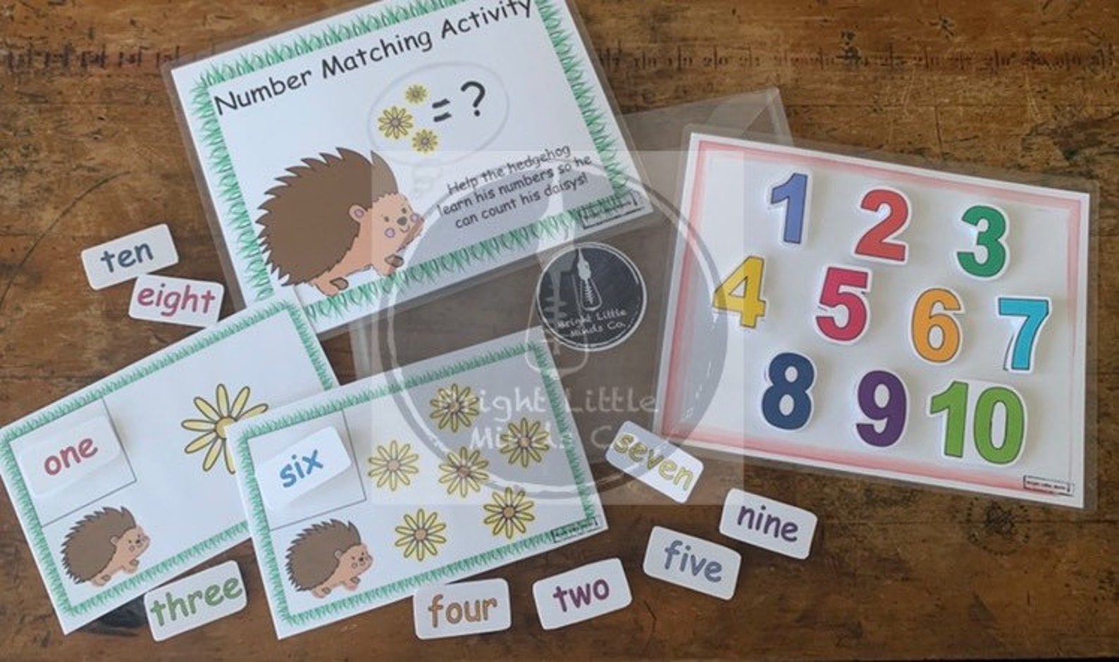 Numbers & Counting 1-10 Hedgehog Learning Activity - Etsy