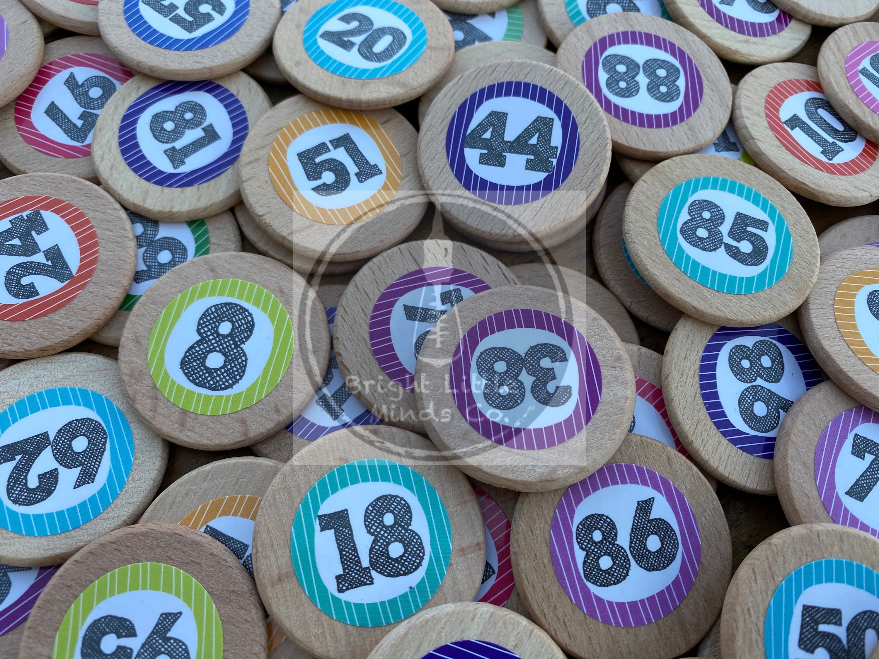 Number & Counting Wooden Tokens 0-99 Learning Activity - Etsy UK