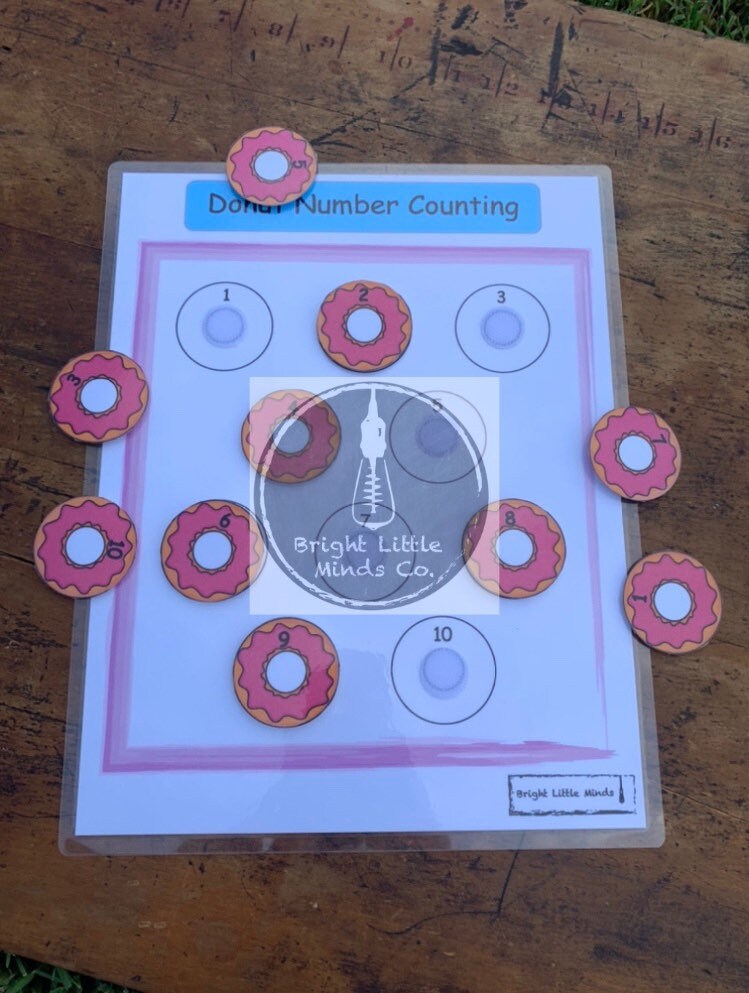 Number & Counting (1-10) Donut Match Learning Activity - Etsy