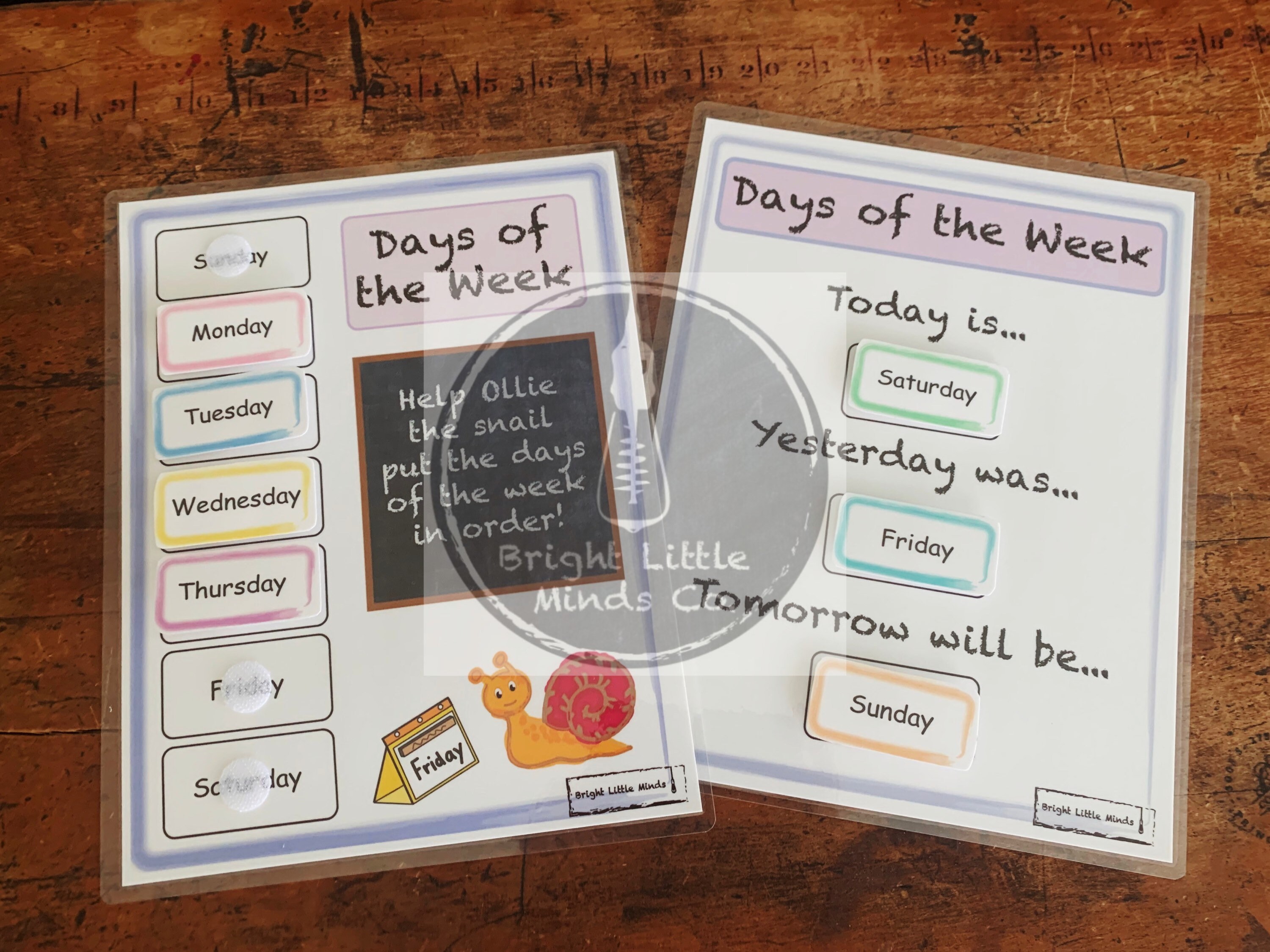 Days of the Week & Sequencing Educational Learning Activity Set With ...