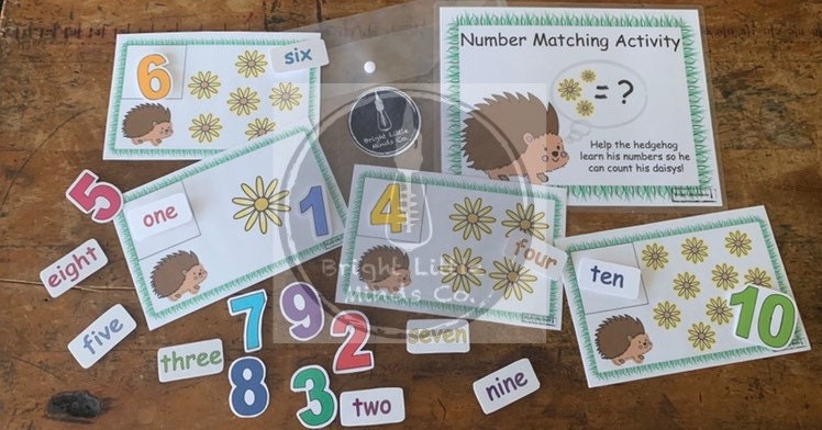 Numbers & Counting 1-10 Hedgehog Learning Activity - Etsy