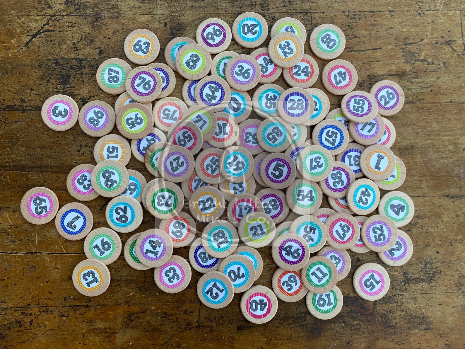 Number & Counting Wooden Tokens 0-99 Learning Activity - Etsy UK