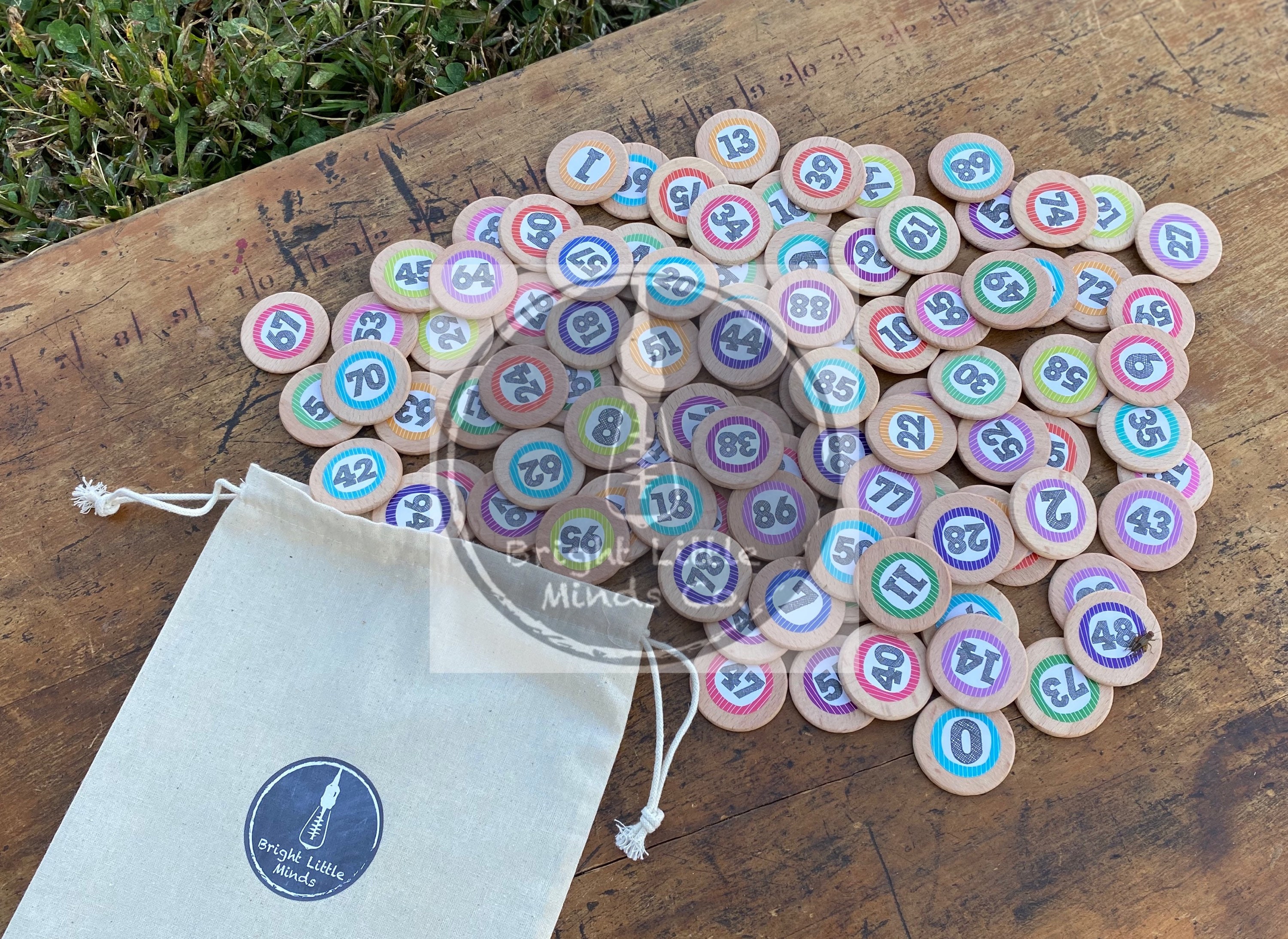 Number & Counting Wooden Tokens 0-99 Learning Activity - Etsy UK