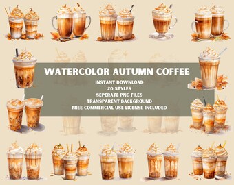 Digital Download - Watercolor Safari Clipart - Fall Clipart ...