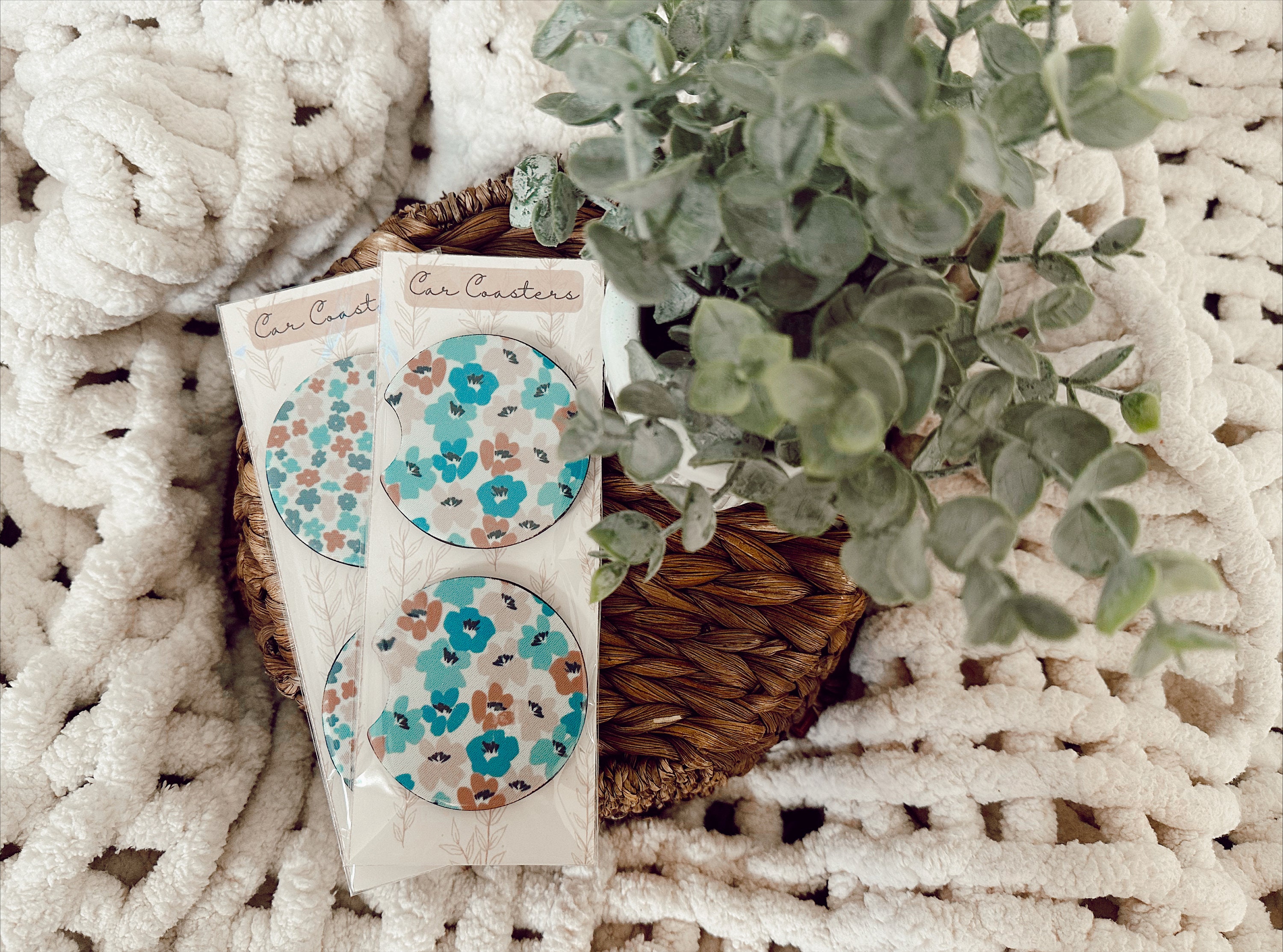 Car Coaster Packaging Printable File - Etsy