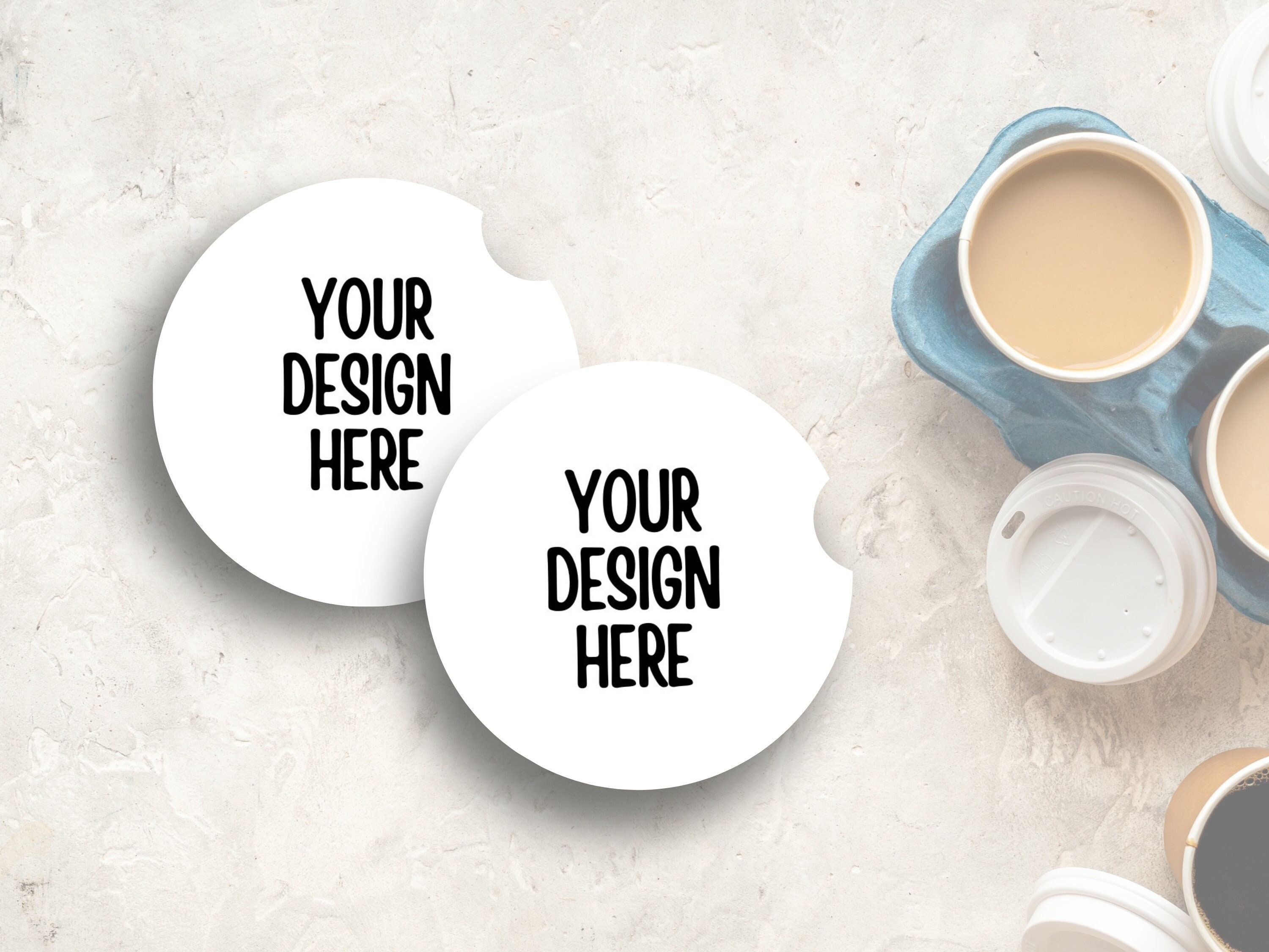 Canva Template - Car Coaster Template | Sublimation Car Coaster ...