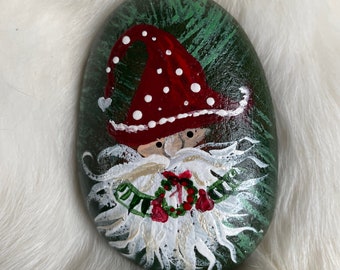 Santa Elf Painting | Etsy