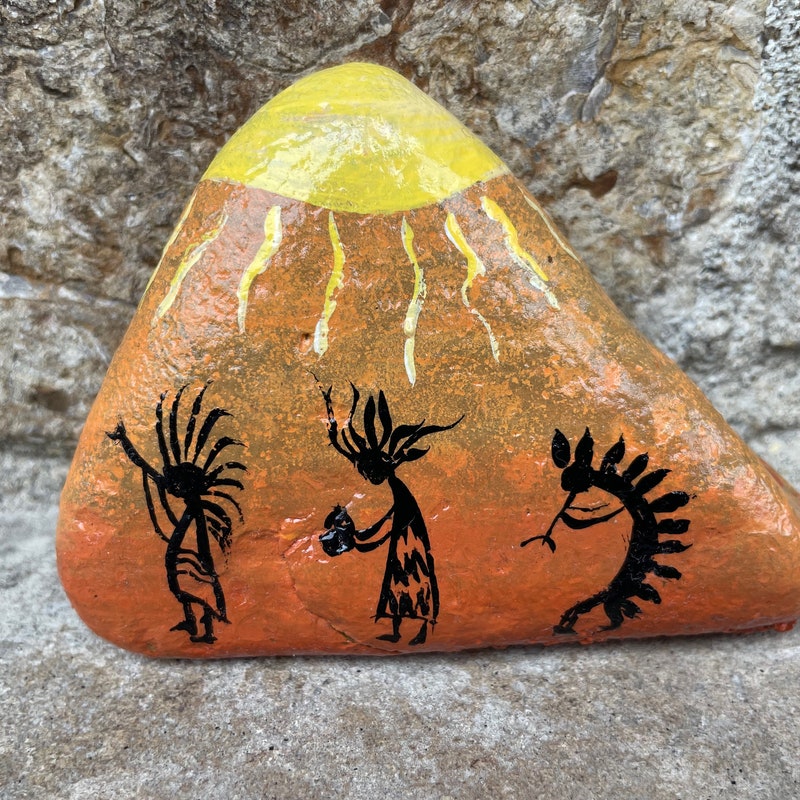 Painted Rocks Native American - Etsy
