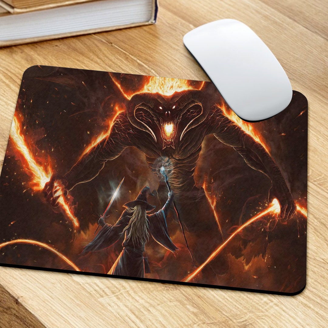 Gandalf Vs Balrog Mouse Pad the Lord of the Rings Mousepad - Etsy