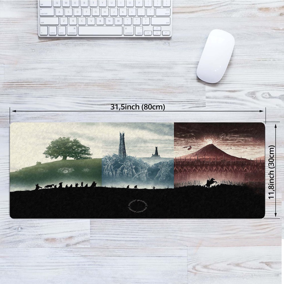 LOTR Mouse Mat Lord of the Rings Large Mouse Pad for Gamer - Etsy