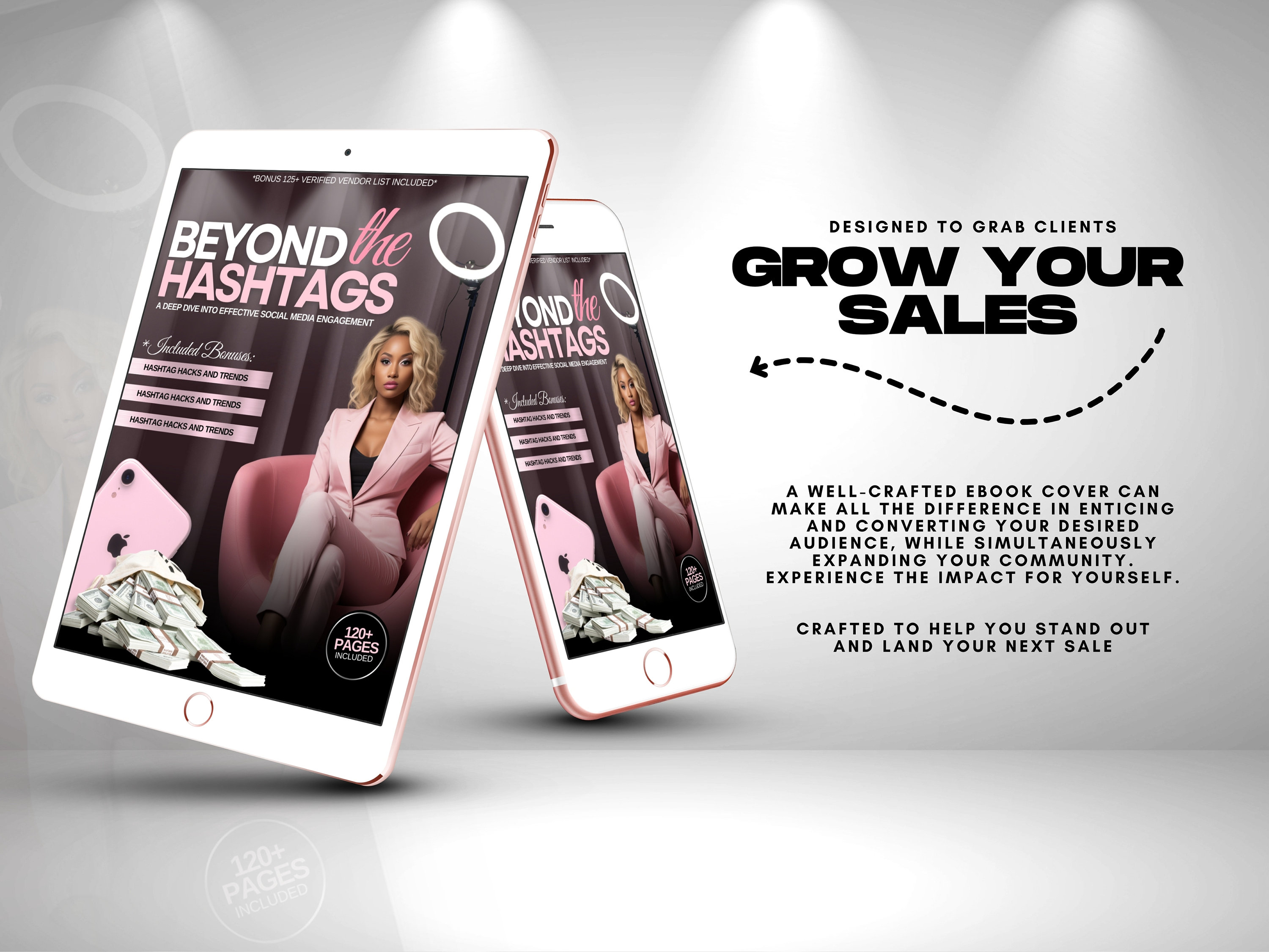 Social Media Ebook Cover Template, Editable E-book Template, DIY E Book ...