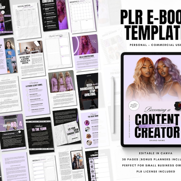 Plr Ebook Template - Etsy